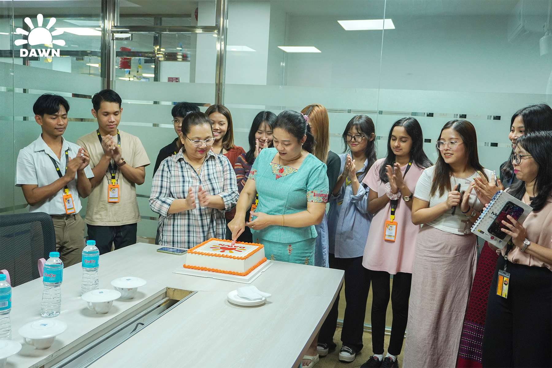 Contract Signing Ceremony for Call Center Service - Early Dawn Microfinance
