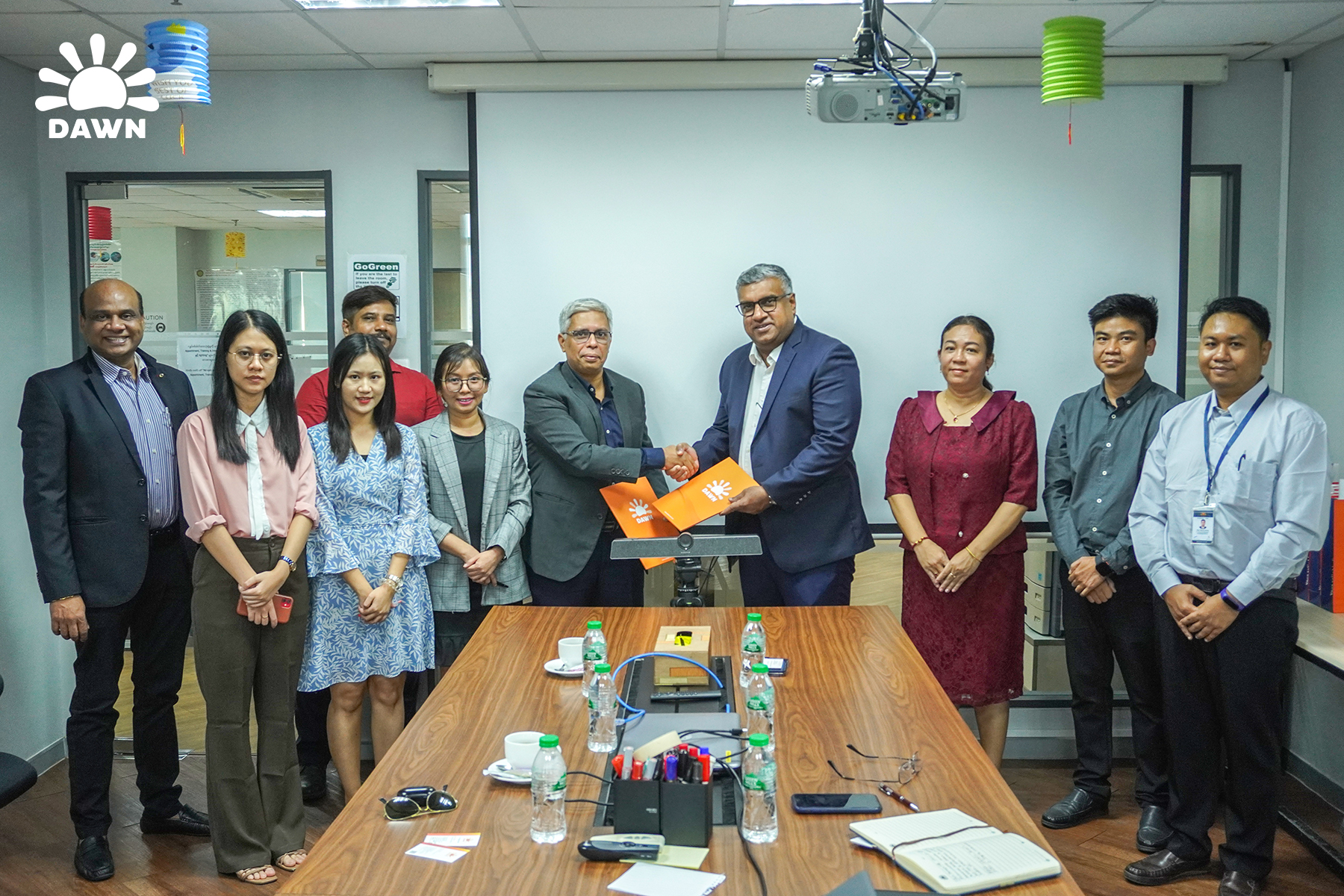 Contract Signing Ceremony for Call Center Service - Early Dawn Microfinance